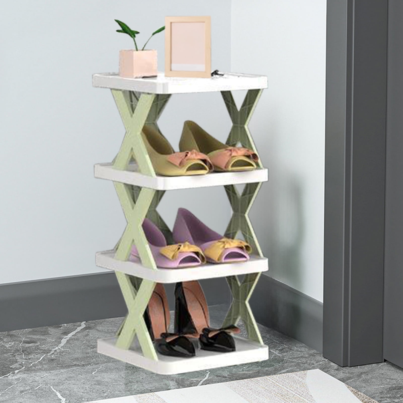 Green Scandinavian Style Diy Storage Shelf Multilayer Detachable ...