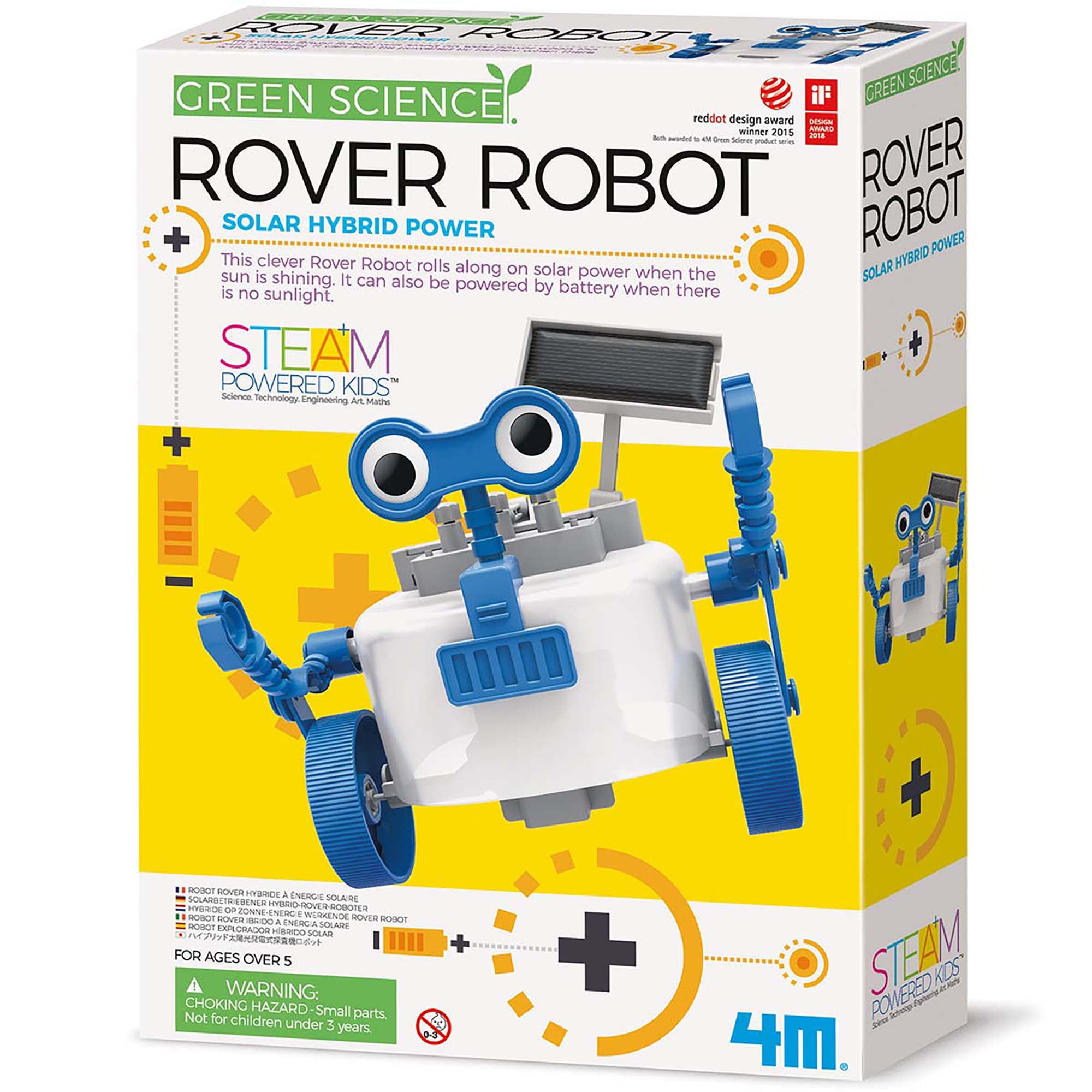 4M: Green Science: Rover Robot - DIY Robotics Assembly Kit, Solar ...