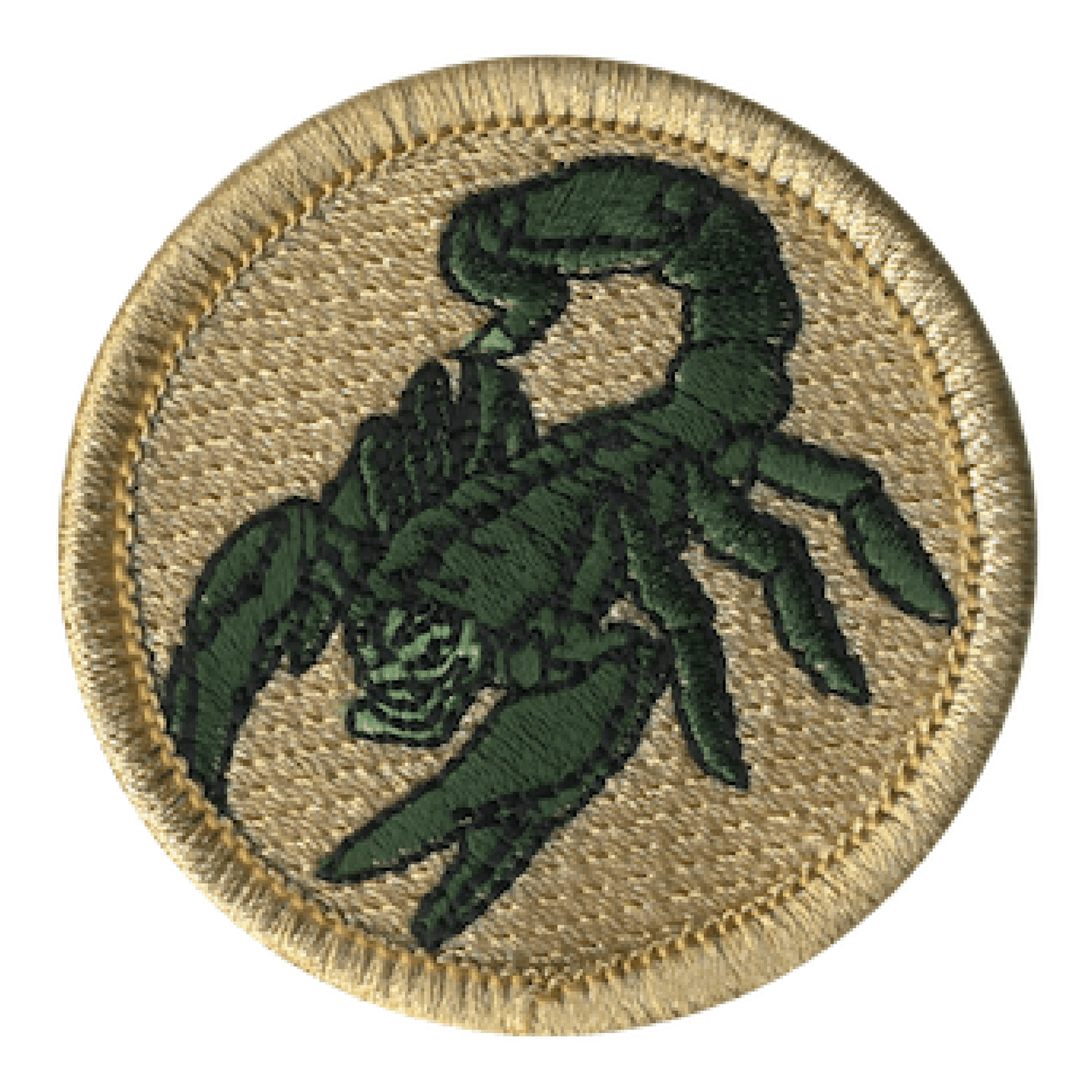 Green Scorpion Scout Patrol Patch (Sew-on) - ClassB - Walmart.com
