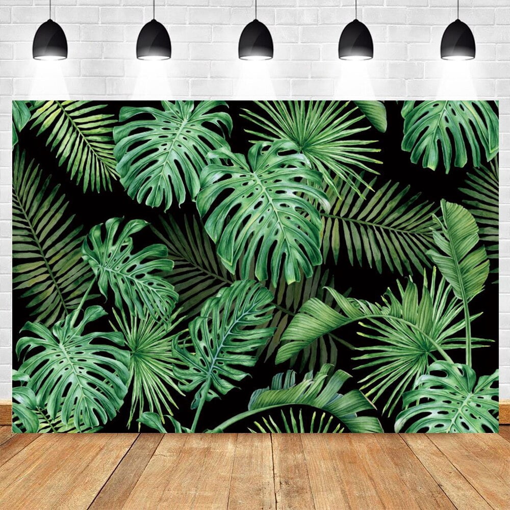 Green Screen Grass Leaves Photocall Backdrop Wedding Bride Baby ...