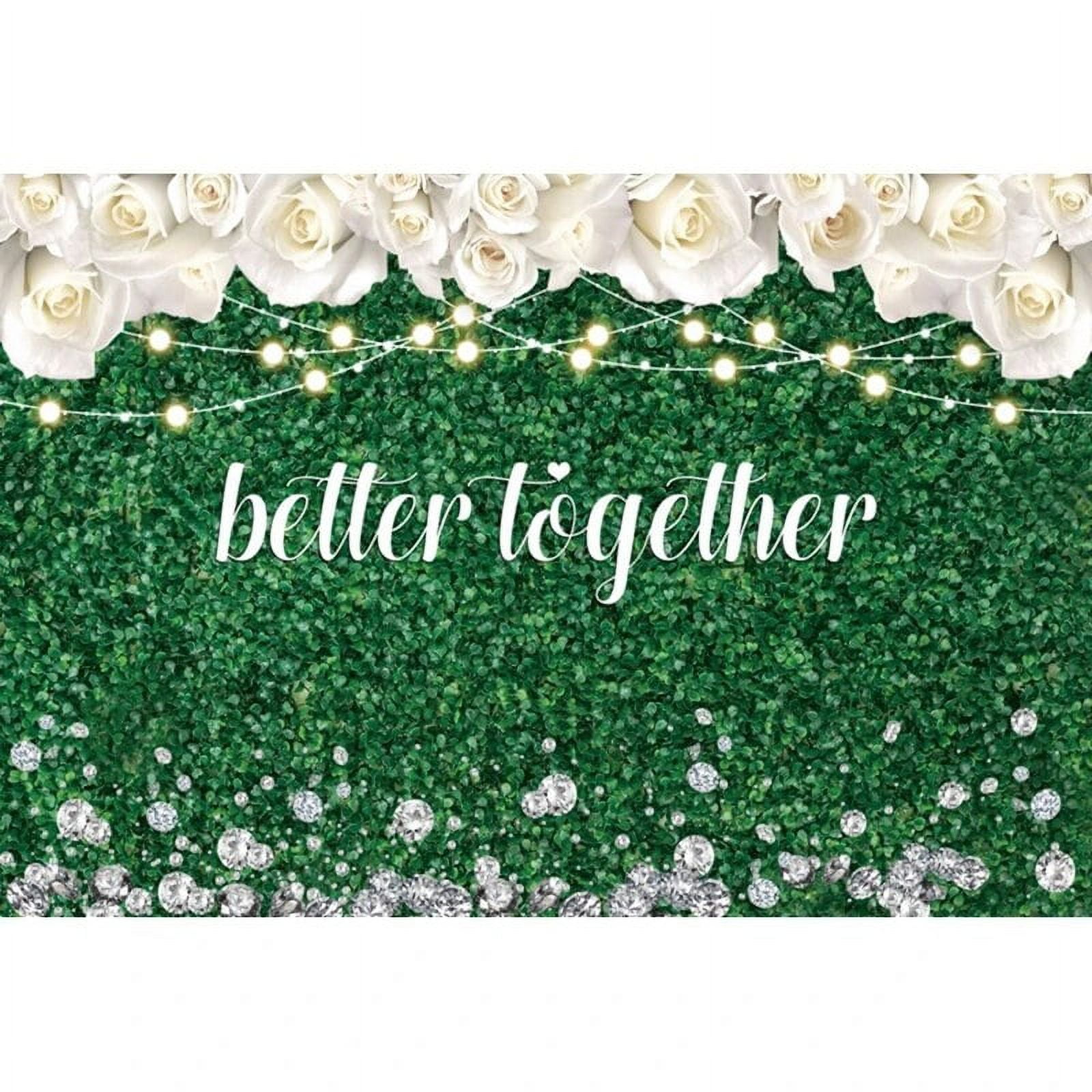 Green Screen Leaves Wedding Photocall Backdrop Tropical Jungle Floral ...