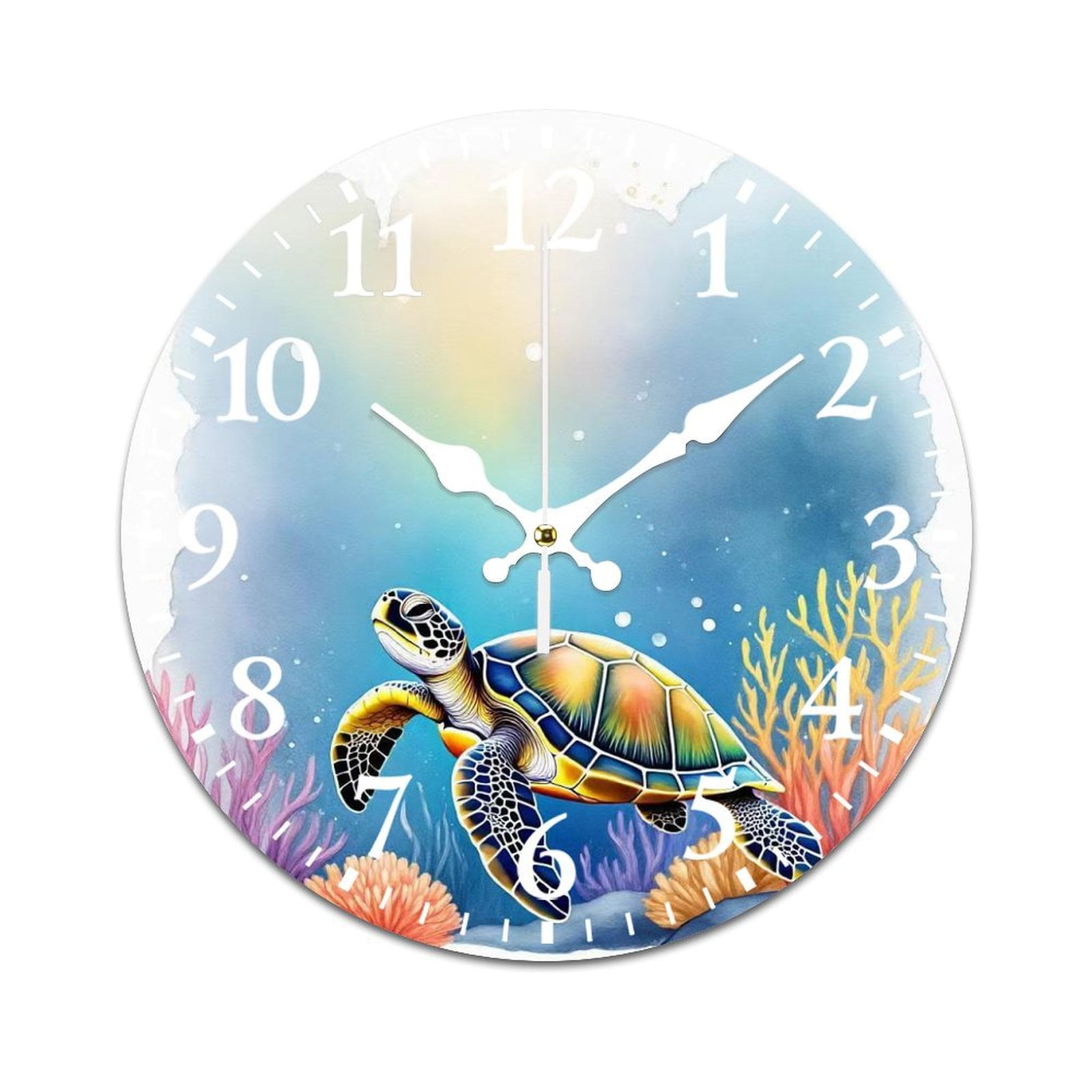 Green Sea Turtle Wall Clock Modern Design Clocks Wall Hanging Home ...