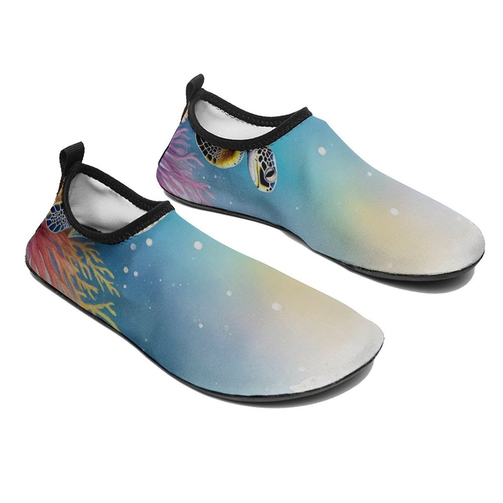 Green Sea Turtle Water Shoes Beach Slip-on Shoes for Men Women Swim ...