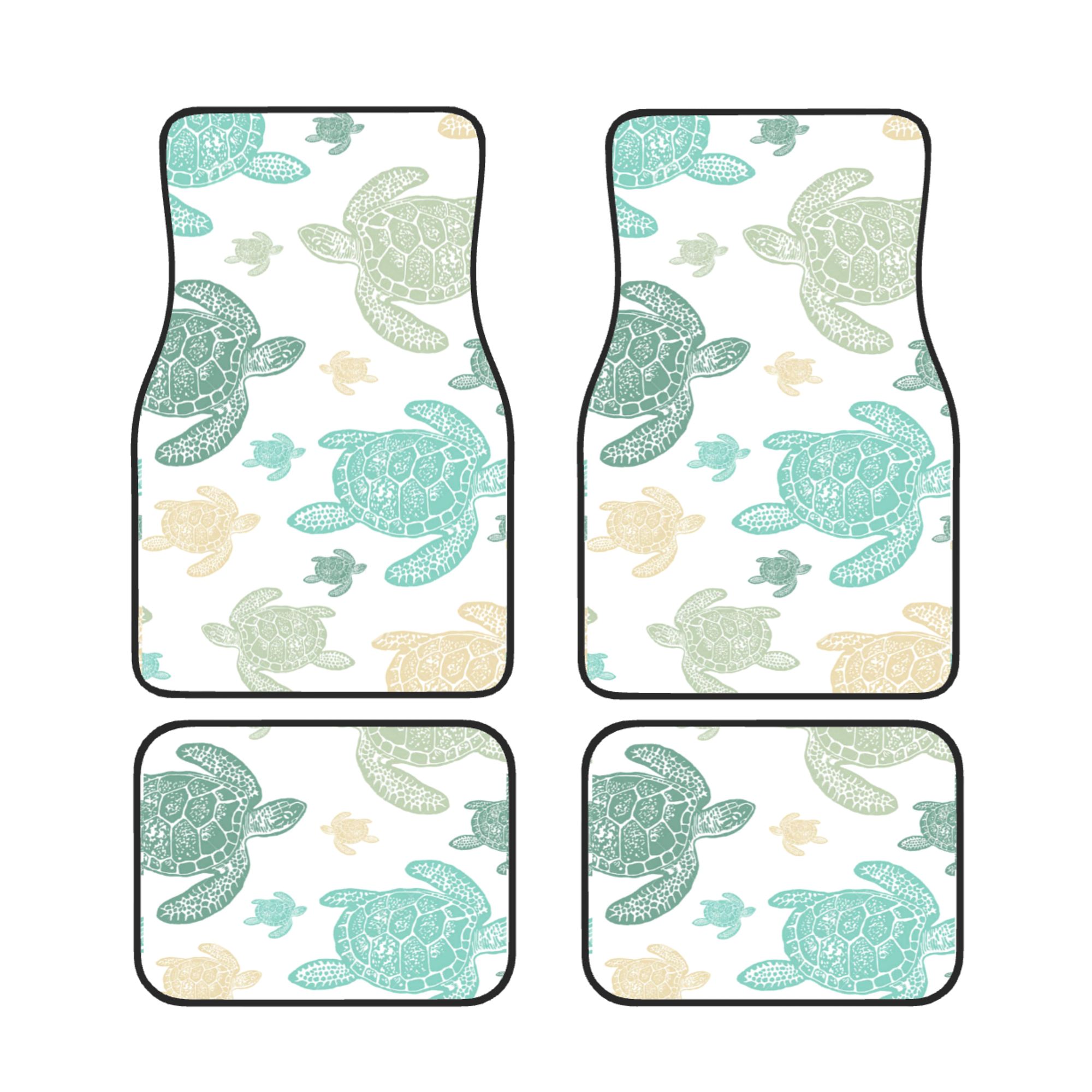 Green Sea Turtles Heart Design Universal Fit Carpet Floor Mats For Car ...