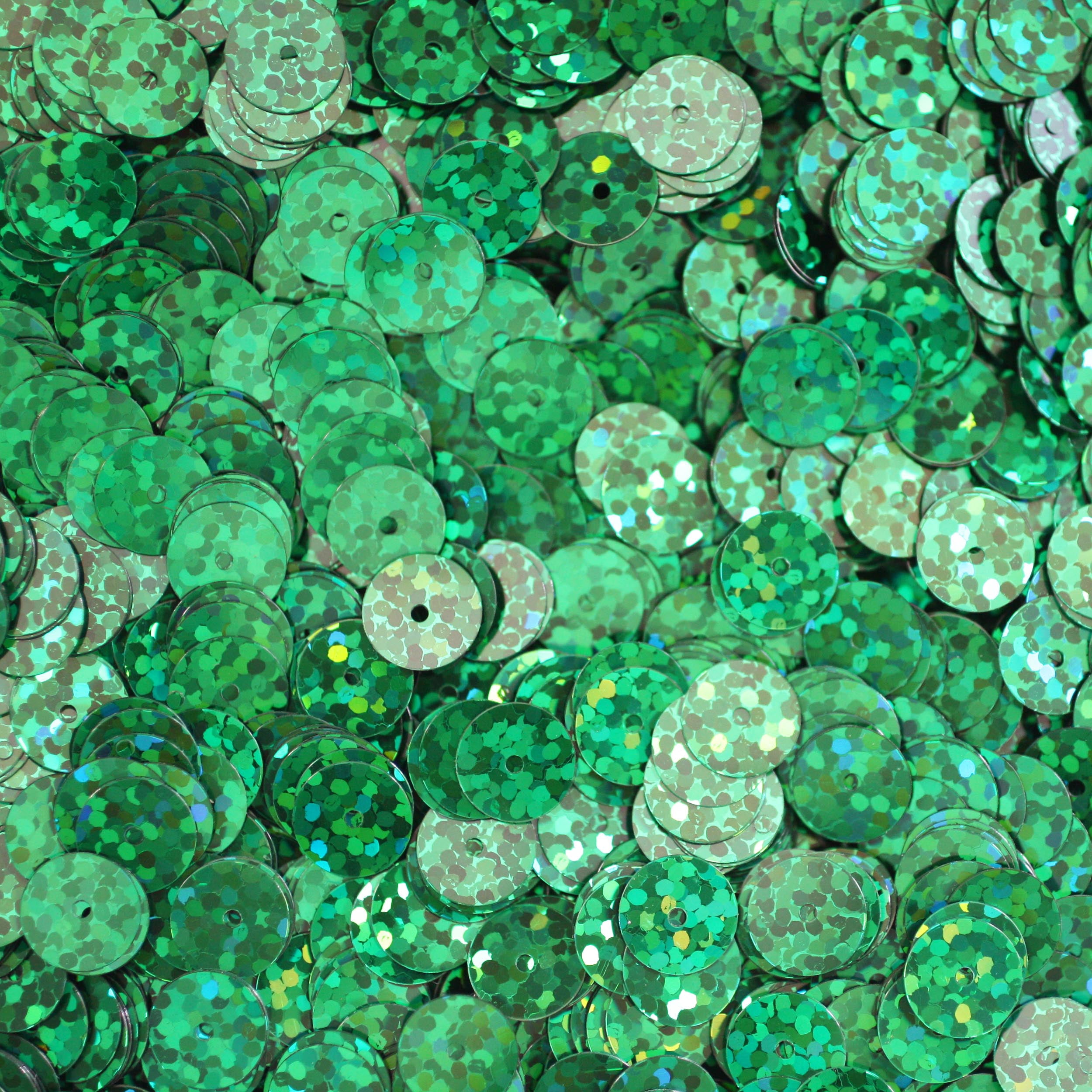 Green Sequins 8mm Hologram Glitter Multi Reflective Metallic Made in ...