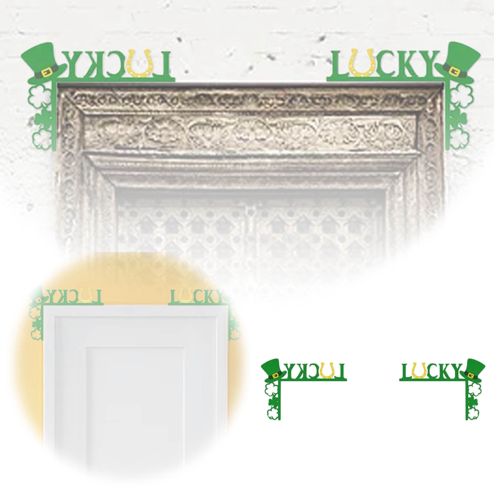 Green Shamrock Door Frame Decoration St. Patrick's Day Decorations ...