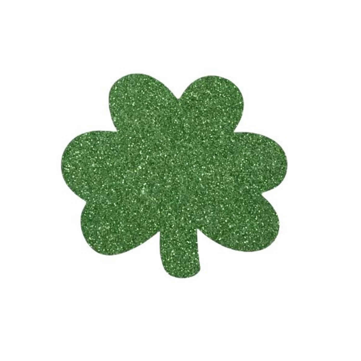 Green Shamrock Glitter Sticker (Each) - Walmart.com