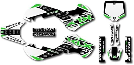 Green Shift Graphics fit 00-09 Kawasaki KLX 110 Graphic Kit Sticker ...