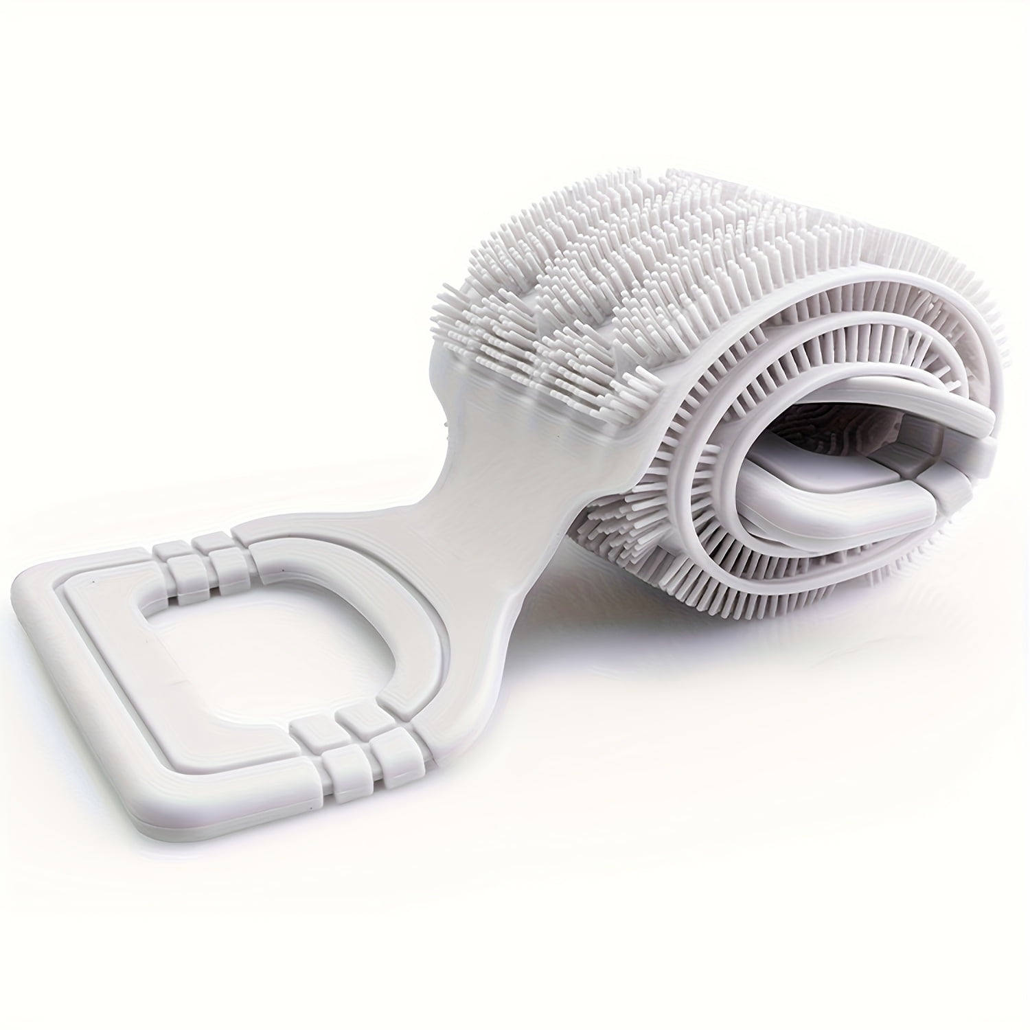 Green Silicone Back Scrubber Towel with Rope Handles - Exfoliating Bath ...