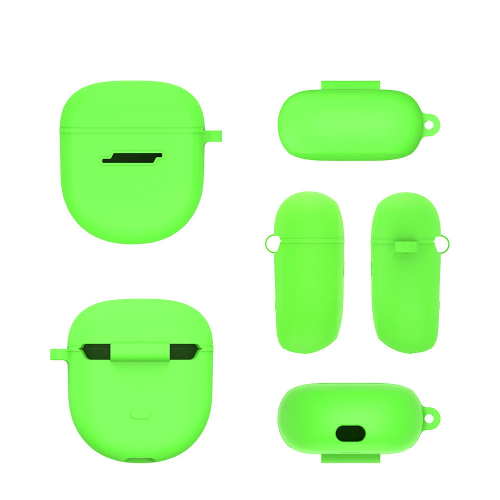 Green Silicone Cover Soft Storage Case For Bose Quietcomfort Earbuds Ii ...
