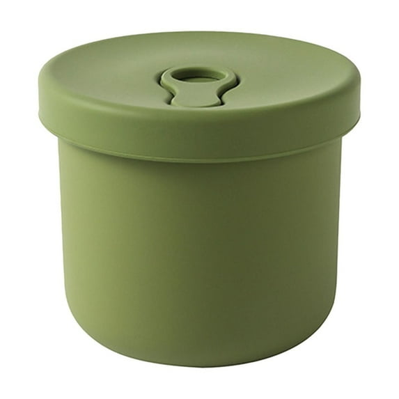 Green Silicone Lunch Box Food Grade Microwave Safe Freezer Container ...