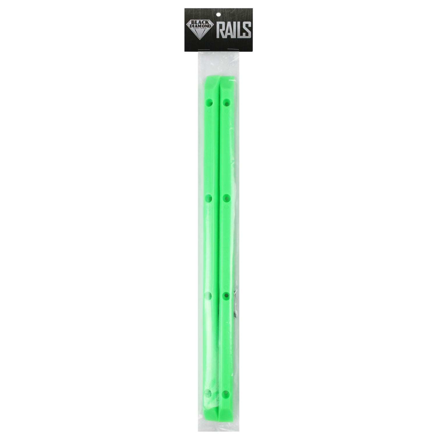 Green Skateboard Rails Old School Plastic with Mounting Screws by Black ...