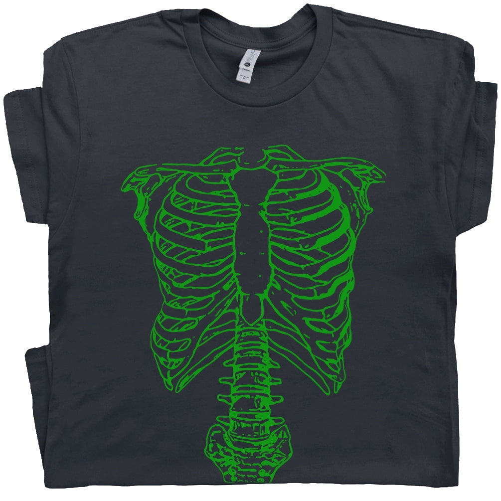 Green Skeleton T Shirt Spinal Tap Shirt Cool Vintage Halloween Tee for ...