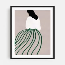Abstract Woman Silhouette - Painting Abstract Black and White ...