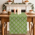 Green Slate Diamonds Dining Table Runner, Abstract Vintage Minimalist ...