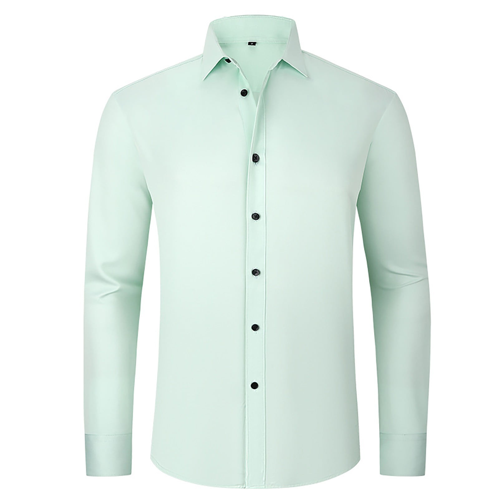 Green Slim Fit Dress Shirts for Men, Long Sleeve Mens Dress Shirts Slim ...