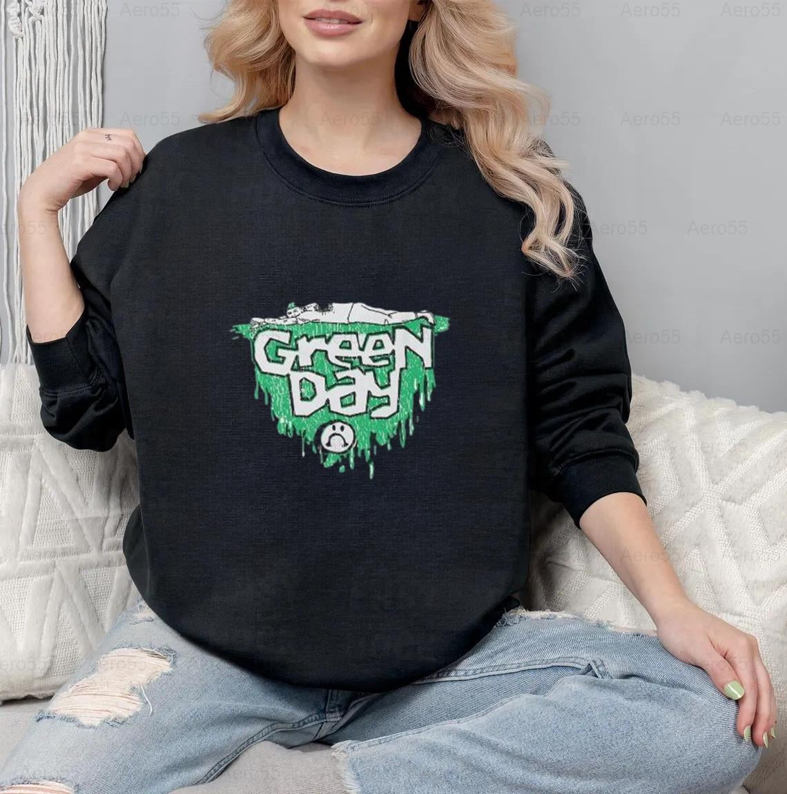 Green Slime Sweatshirt with Bold GD Streetwear-Inspired Design, for men ...