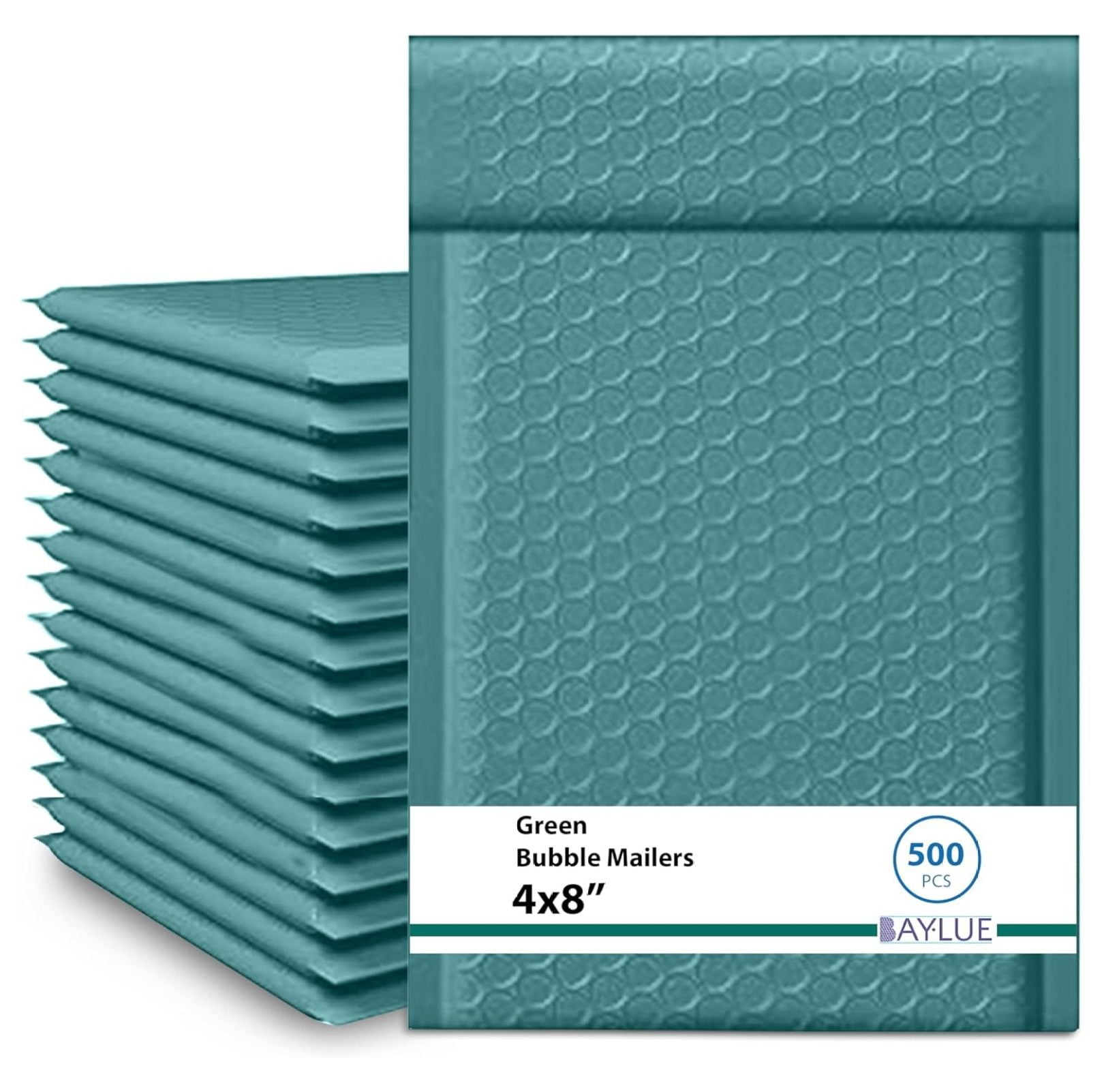 Green Small Bubble Mailers 4x8 Inch #000 | Thick Padded Mailer ...