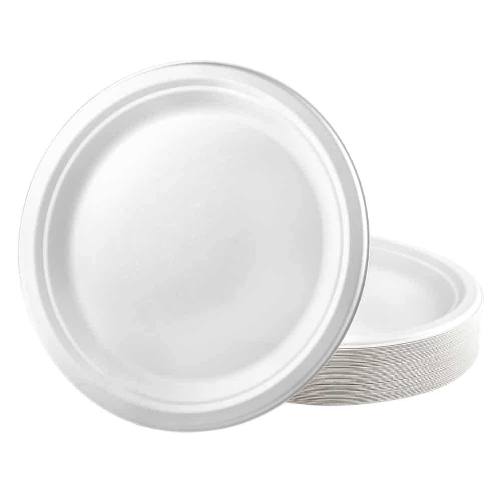 Green Smart Products 100% Compostable Paper AFN1Plates, 9 Inch Plates ...