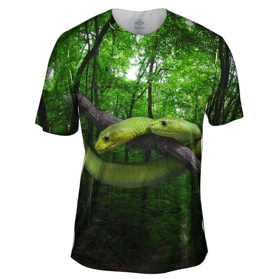 Green Snake Slither Mens T-Shirt All Over Print - Walmart.com