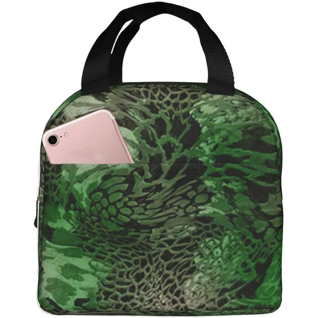 Green Snake Stylish And Practical Reusable Lunch Bag-Insulated Lunch ...