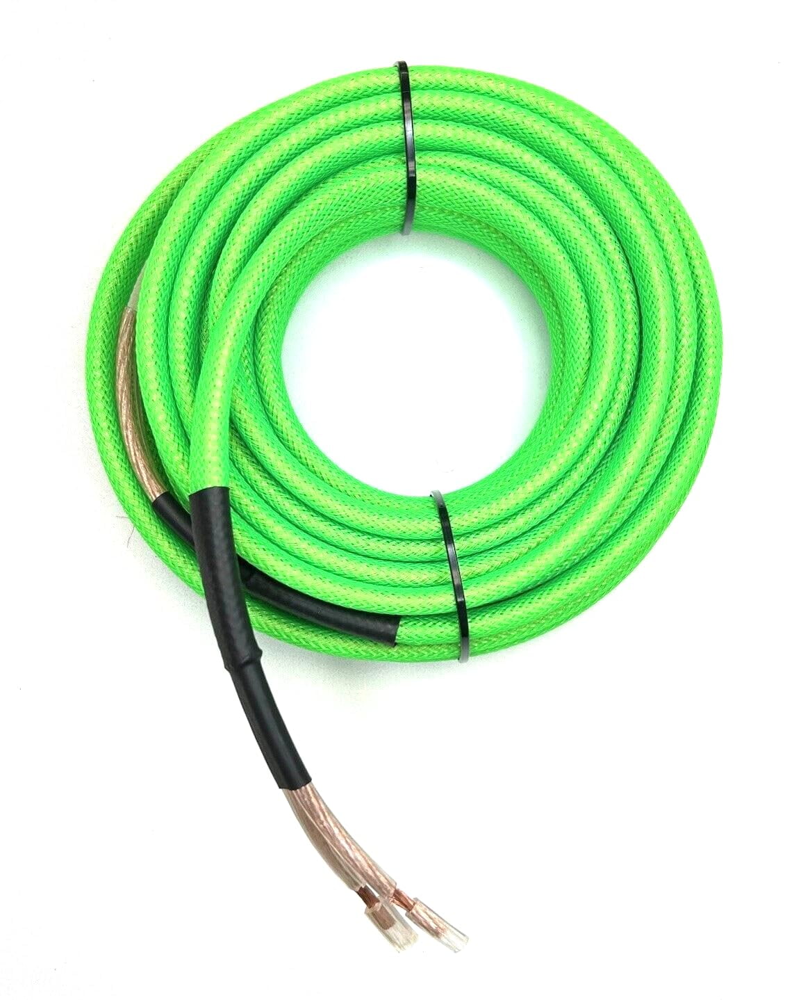 Green Snakeskin Braided Sleeving 14 AWG 50ft Copper Marine Car Audio Speaker Wire - Walmart.com