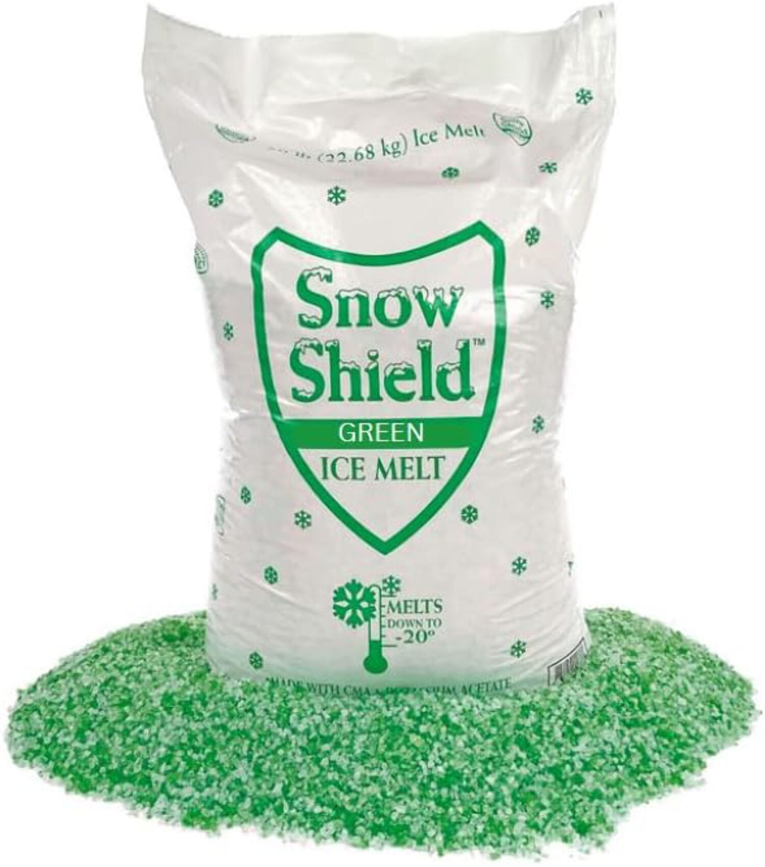 Green Snow Shield Ice Melt (50 LBS) - A Pet Safe Ice Melt That is ...