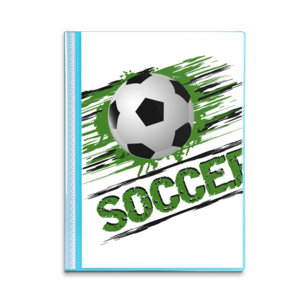 Green Soccer Football Sports Book Sheet Protectors Portfolio Binder ...