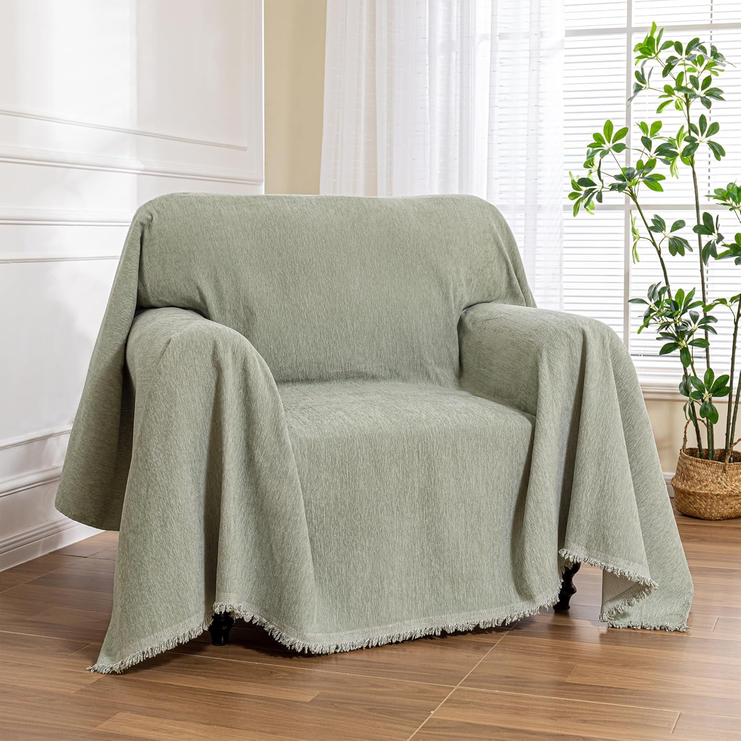 Green Sofa Covers Armchair Single Couch Cover for Dogs Throw Couch ...