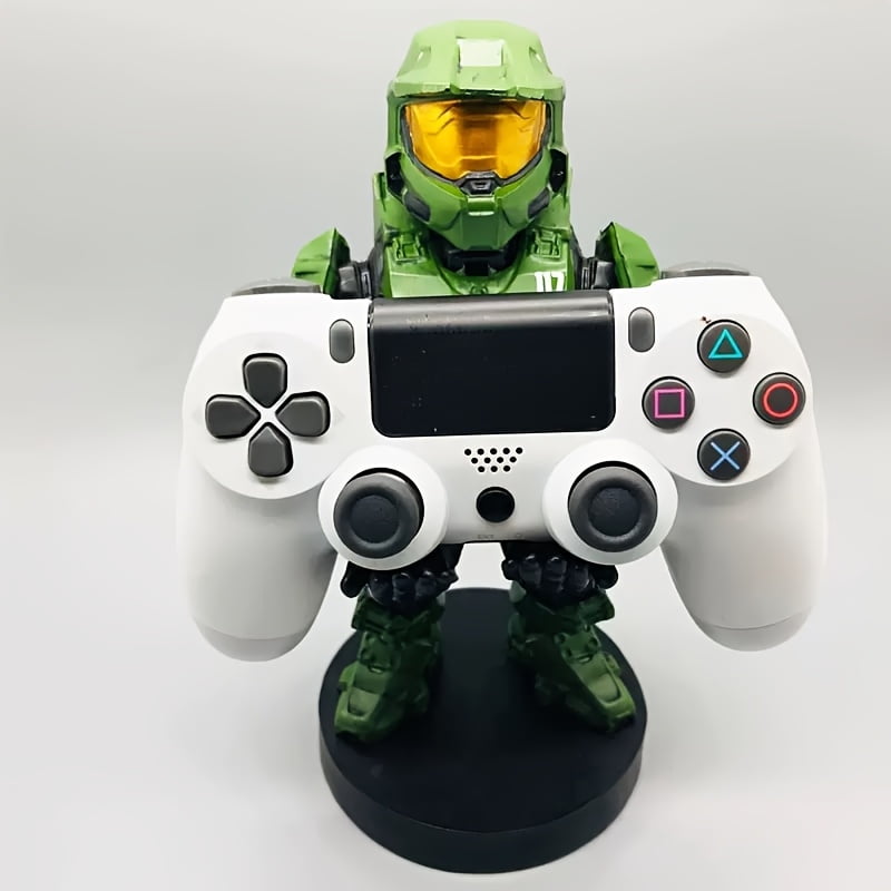 Green Soldier Statue Dual Mobile Game Controller Stand - Durable PVC ...