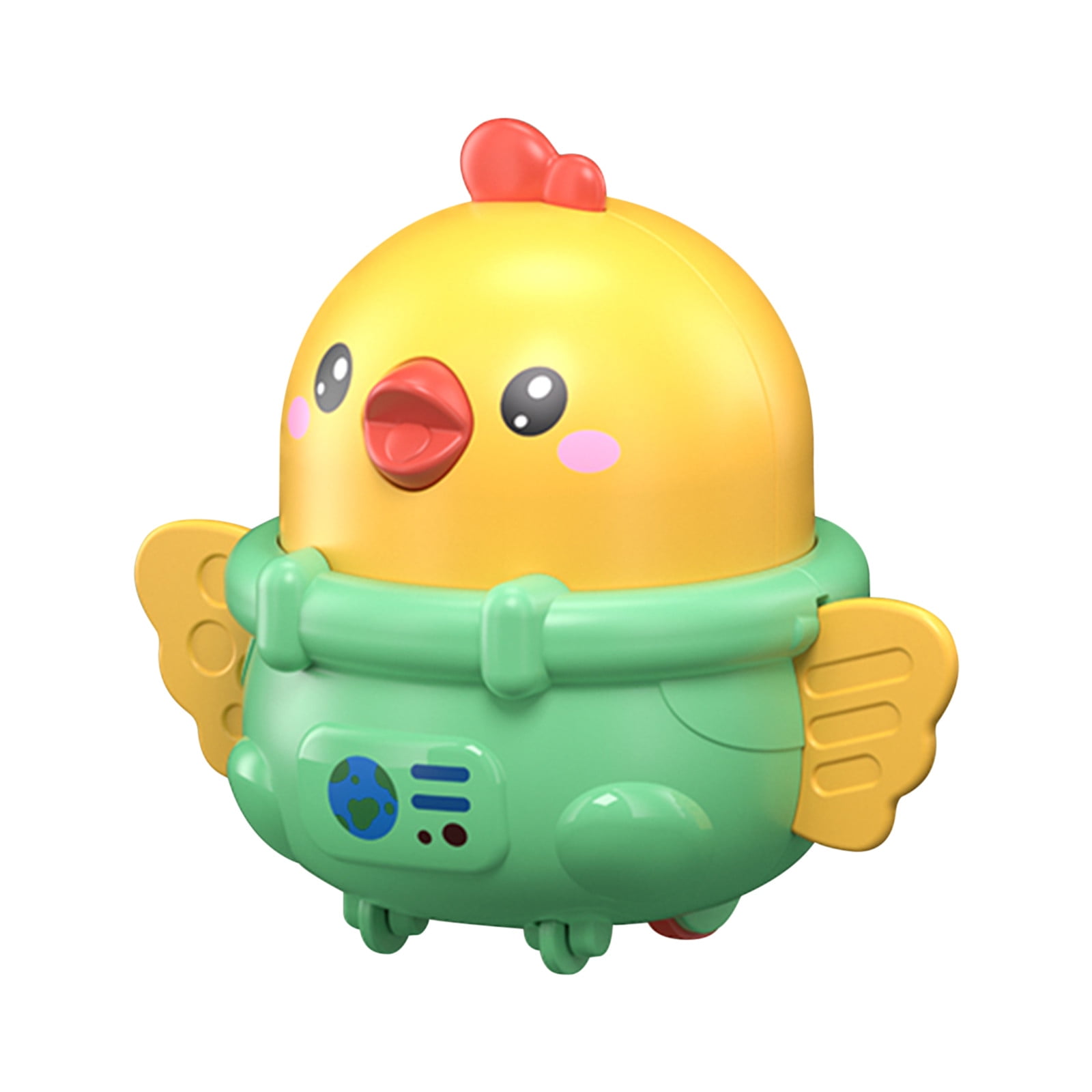 Green Space Chicken Pull Back Car Toy Press And Slide Vehicle For Kids Fun Rolling Toy With ...