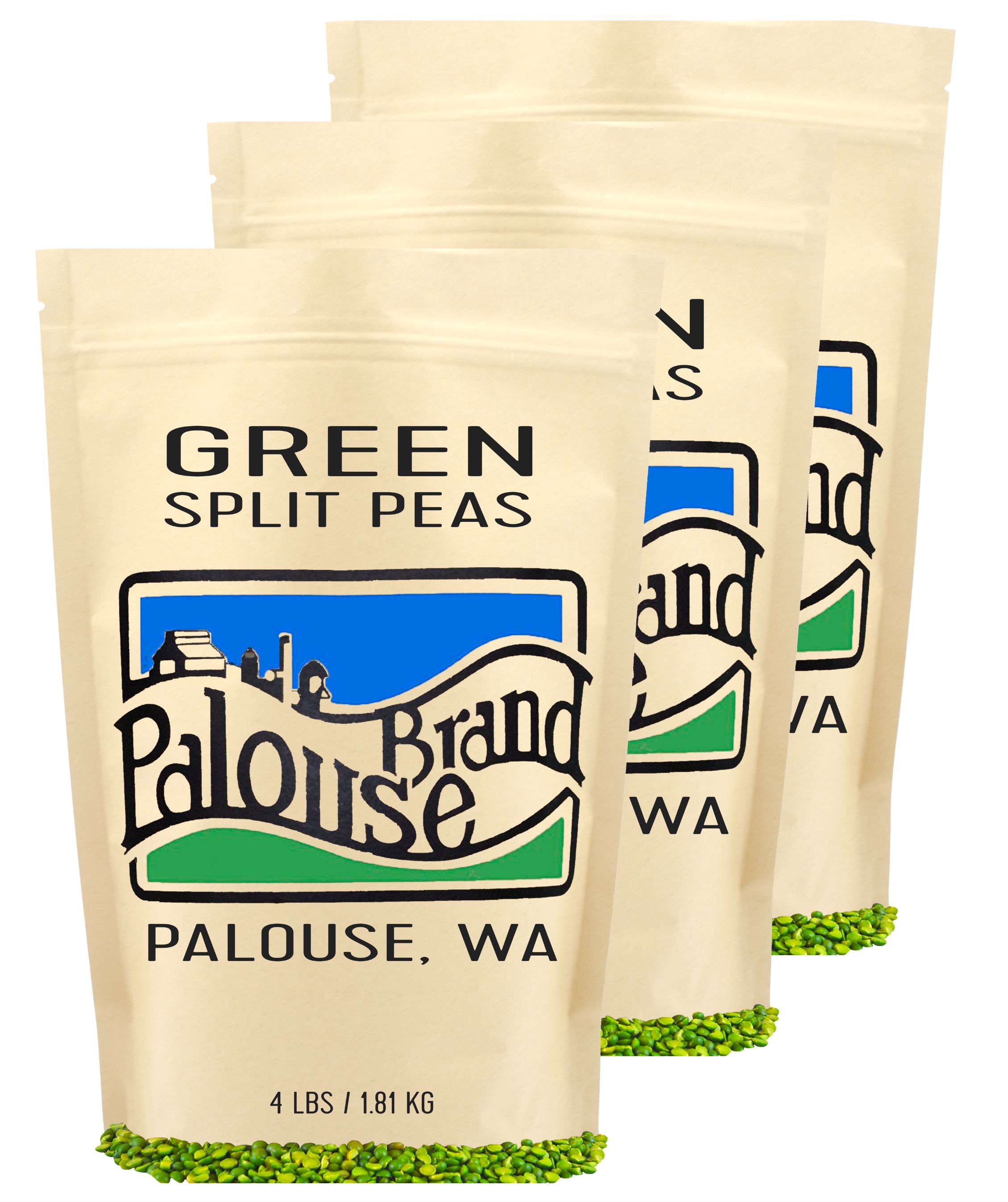 Green Split Peas | 12 lbs | Non-GMO | Palouse Brand | USA Grown ...