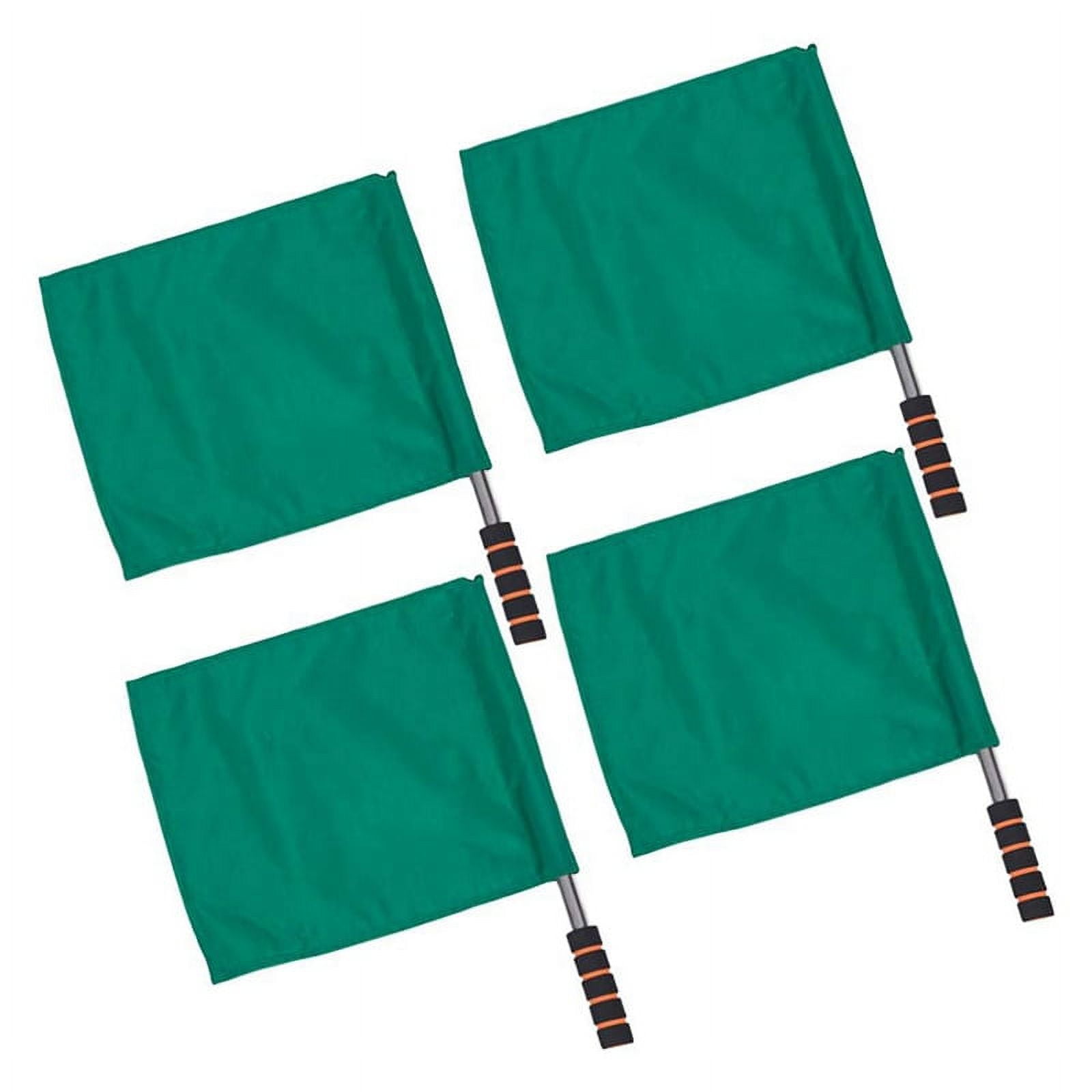 Green Sports Referee Flag 4 Pieces Track and Field Event Referee Flag ...