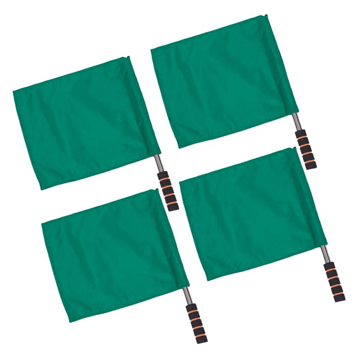 Green Sports Referee Flag 4 Pieces Track and Field Event Referee Flag ...