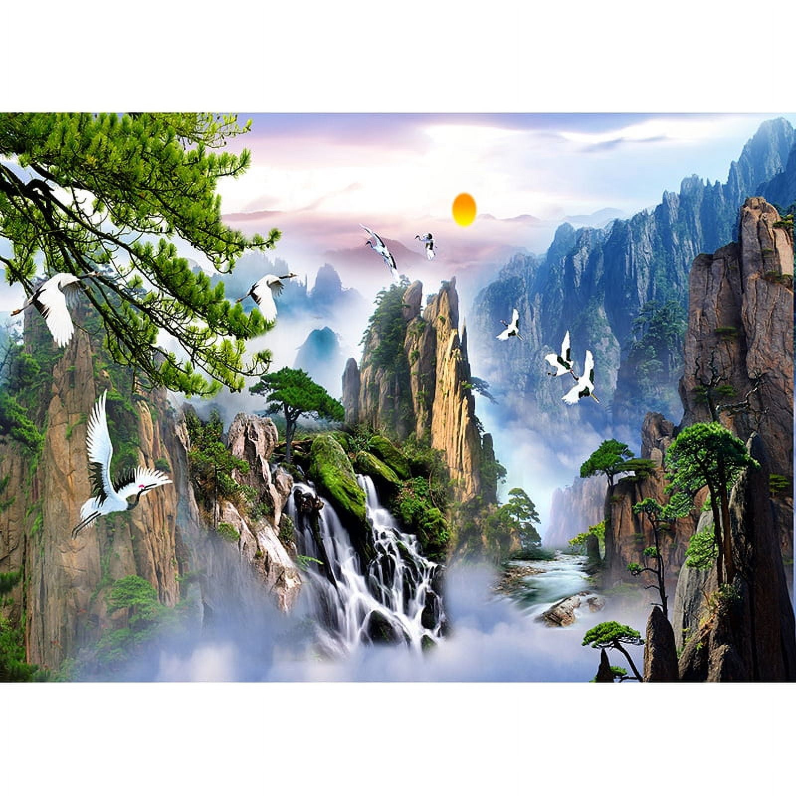 Green Spring Beautiful Scenery Photography Backdrops Props Blue Sky ...