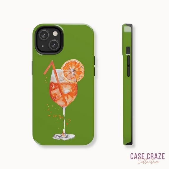 Green Spritz Coquette Summer Drink Phone Case with iPhone 17 to 11 Pro ...