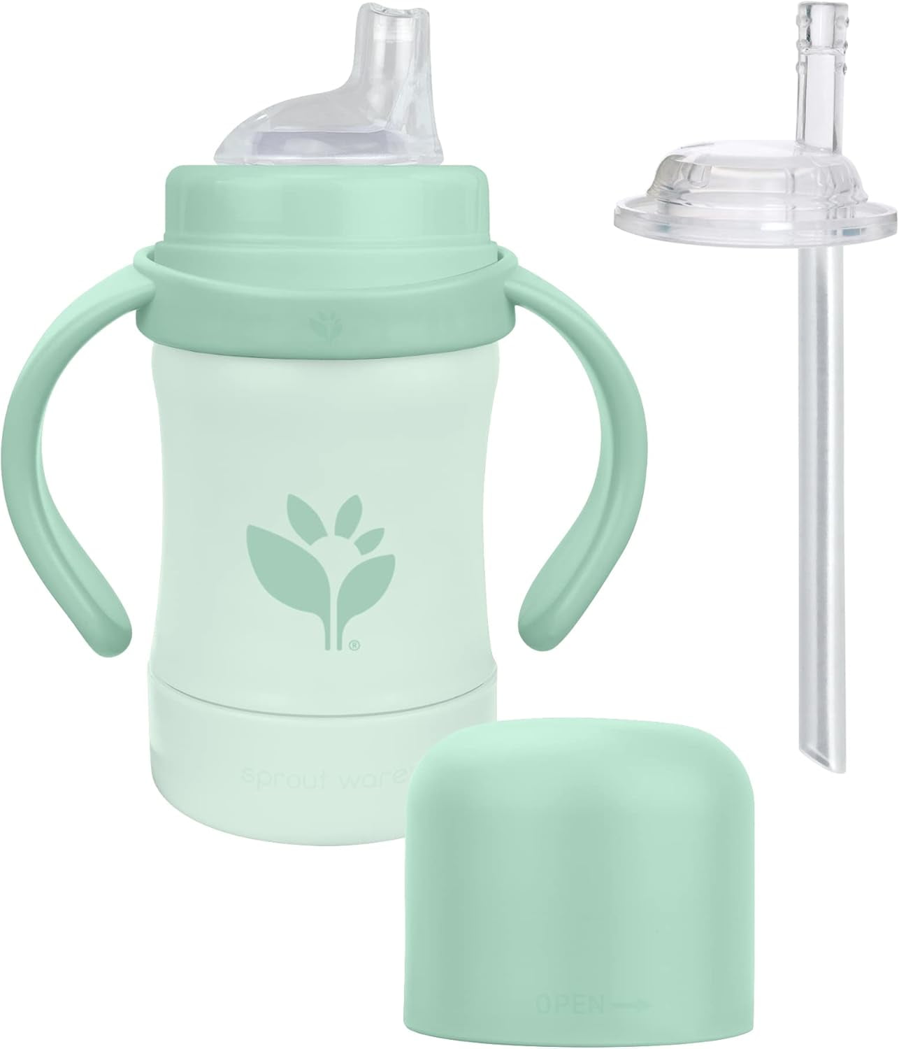 green sprouts Sprout Ware® Sip & Straw 6oz-Sage-6 mo+ - Walmart.com