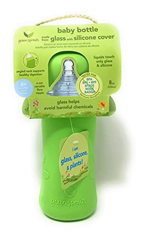 Green Sprouts Bottle Baby Glass with Silicone Cover, 1 Count, 6 Pack ...