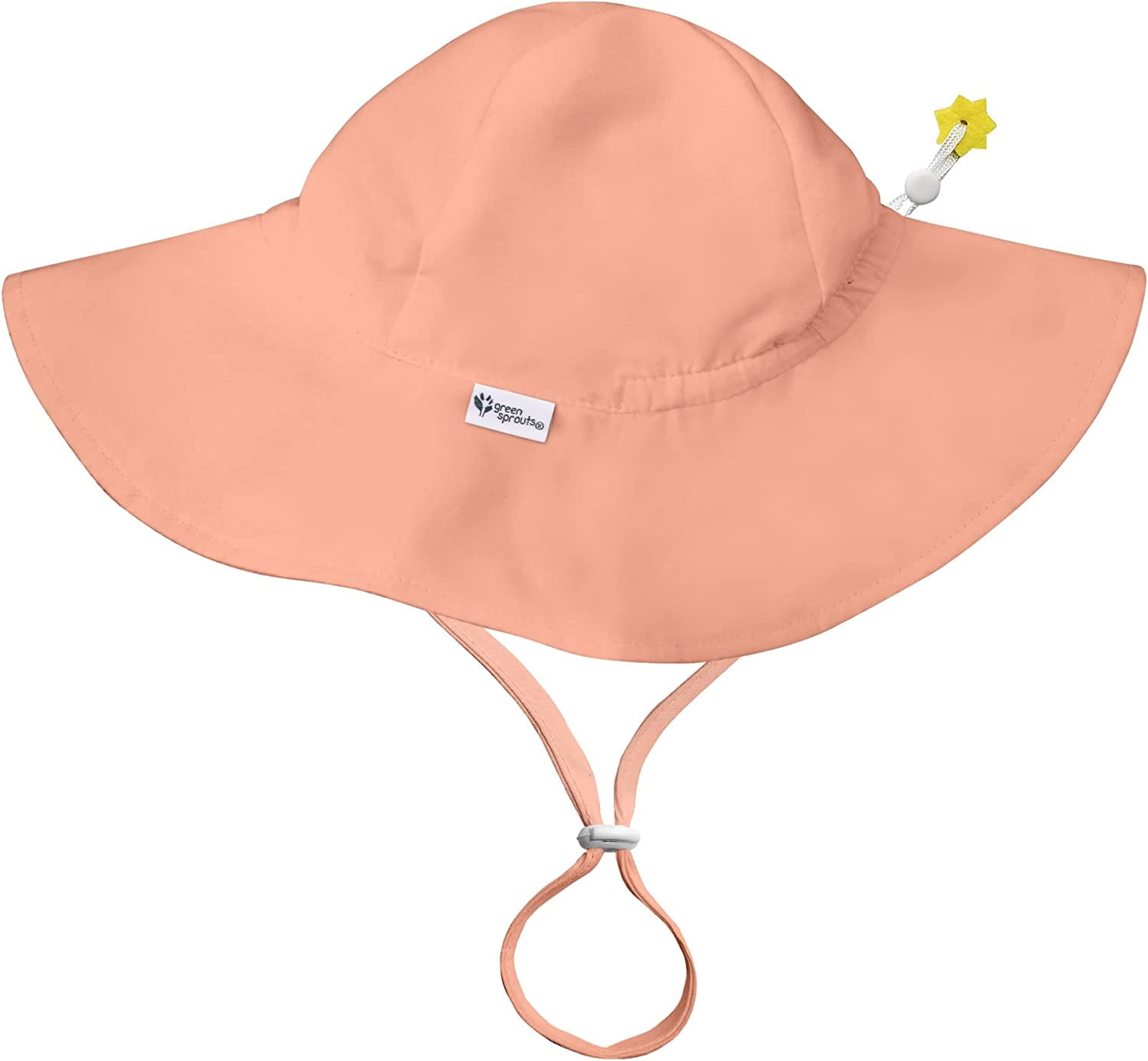 Green Sprouts UPF 50+ Eco Wide Brim Shade Hat Breakaway Safety Chin ...