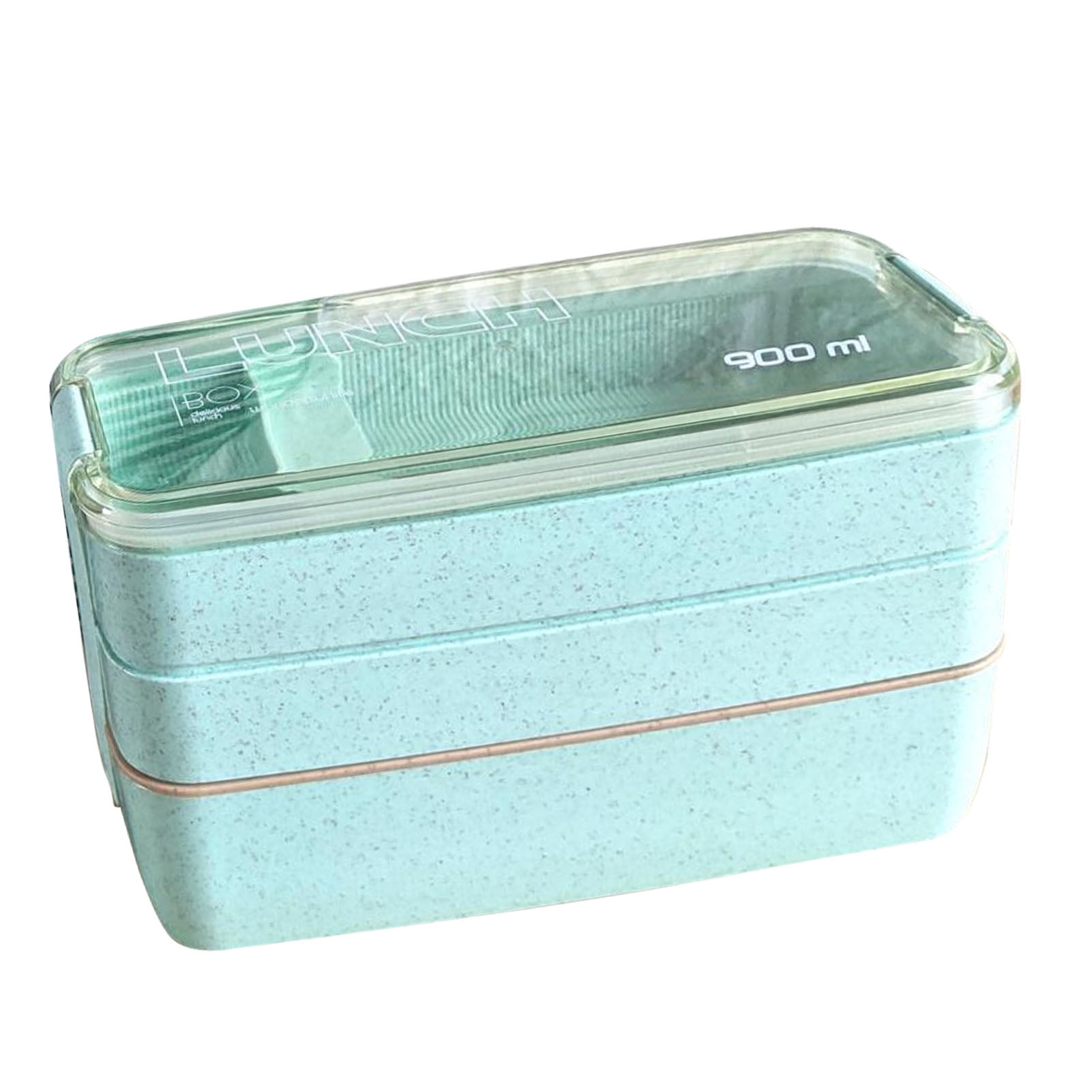 Green, Stackable & Portable Bento Container Triple Layer Leak-Proof ...