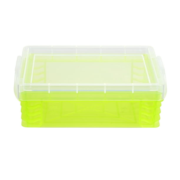 Green Stacking Crayon Box by Simply Tidy - Plastic Storage Containers ...