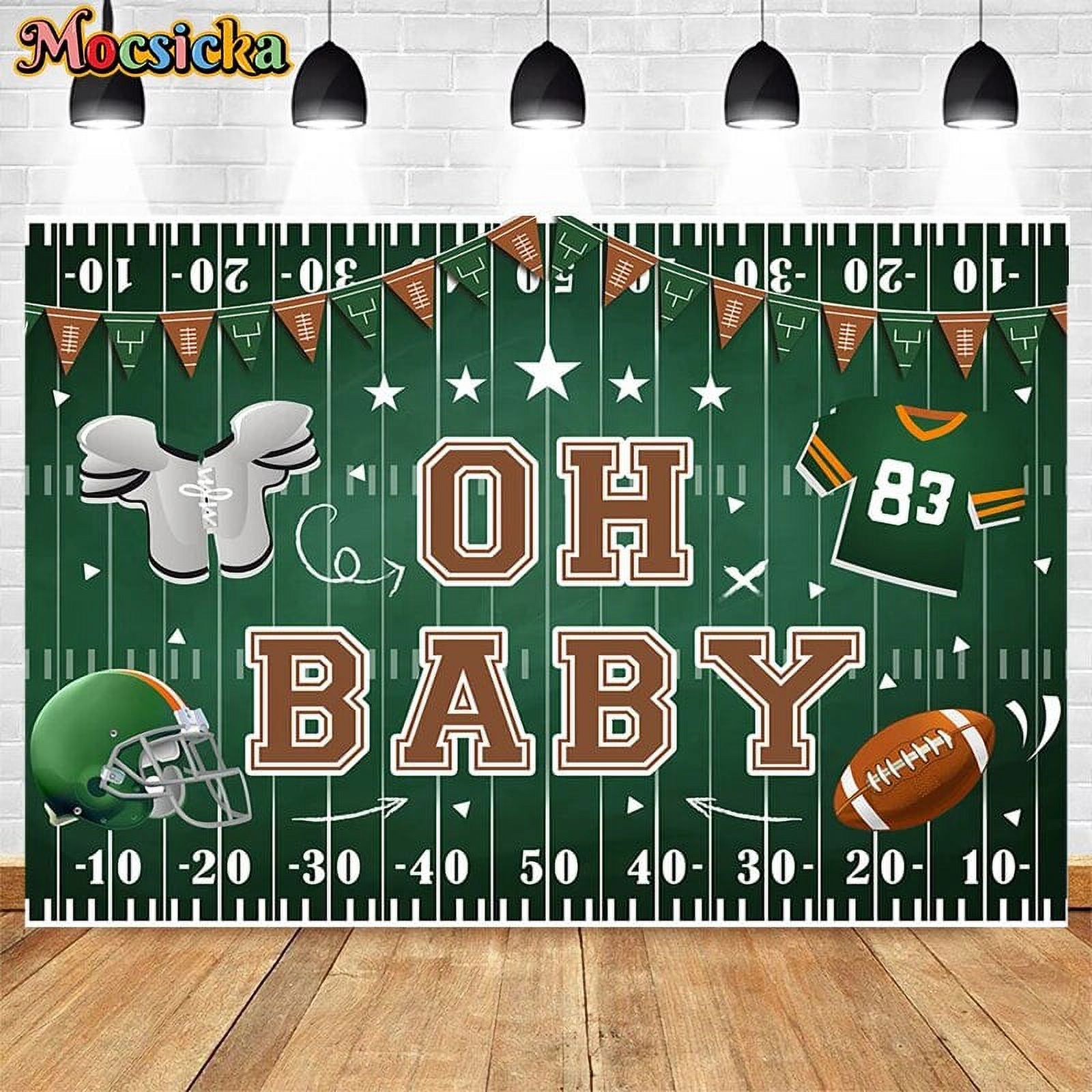 Green Stadium Background Photography Birthday Party Decoration Cake ...