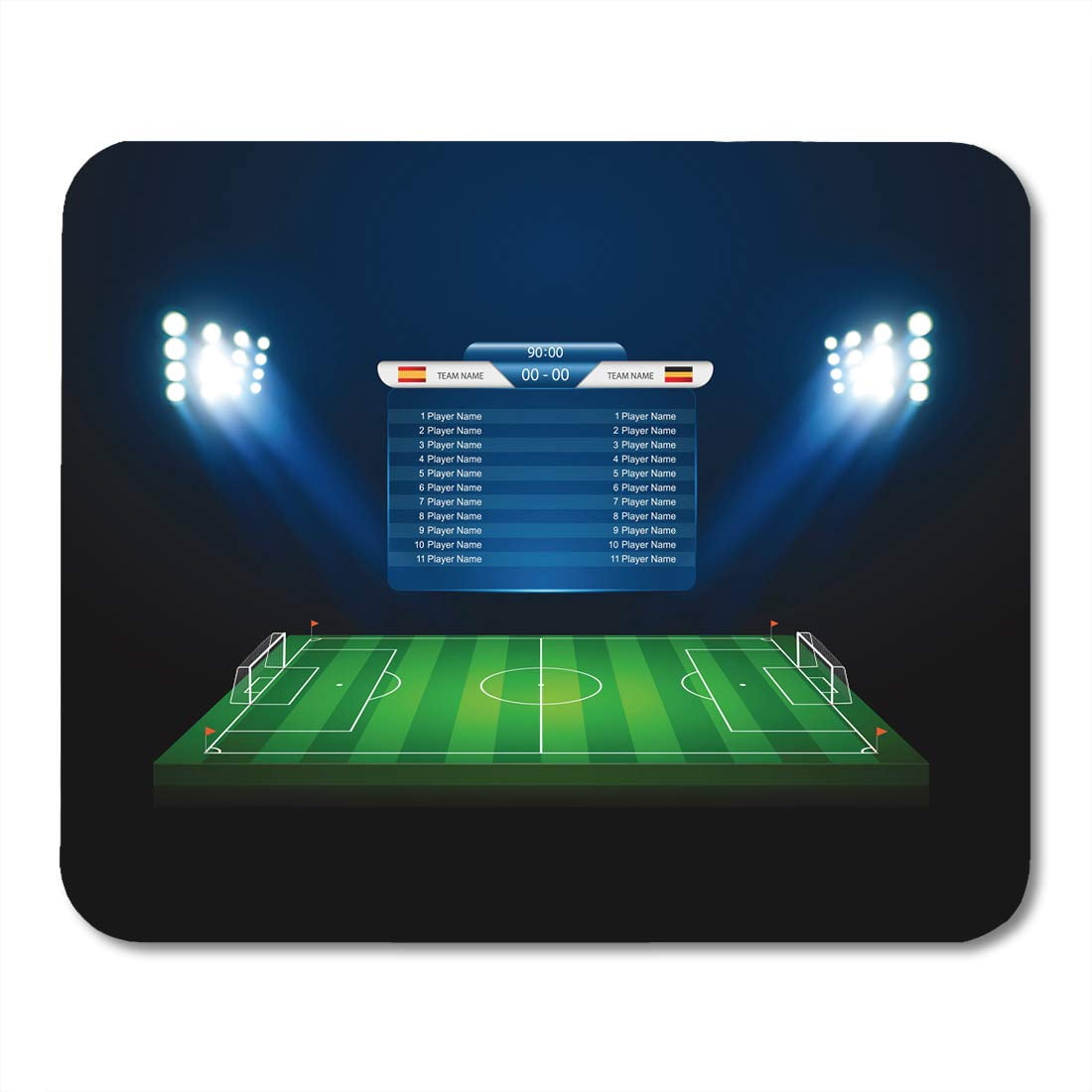 Green Stadium Soccer Field Scoreboard Board Graphic Goal Court Game ...
