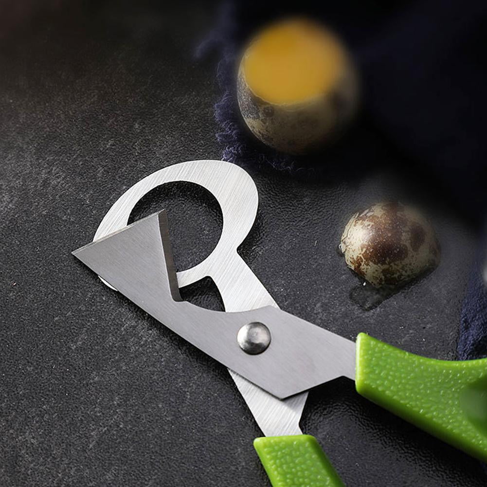 Green Stainless Steel Egg Cutter Quail Egg Scissors Bird Egg Scissors ...