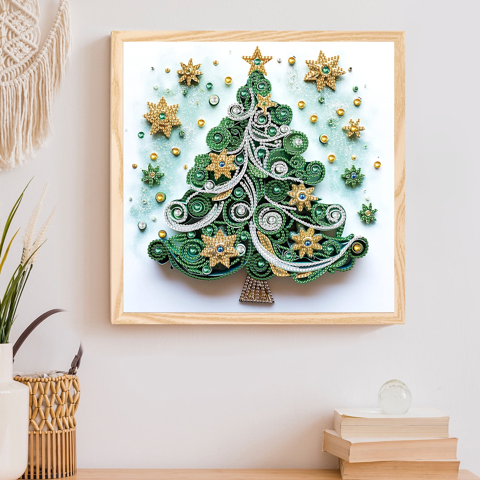 Green Star Tree Diamond Art Painting Kit - Walmart.com