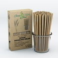 Green Stem Straws All Natural Wheat Drinking Straw, 5-inch, 100 Piece ...