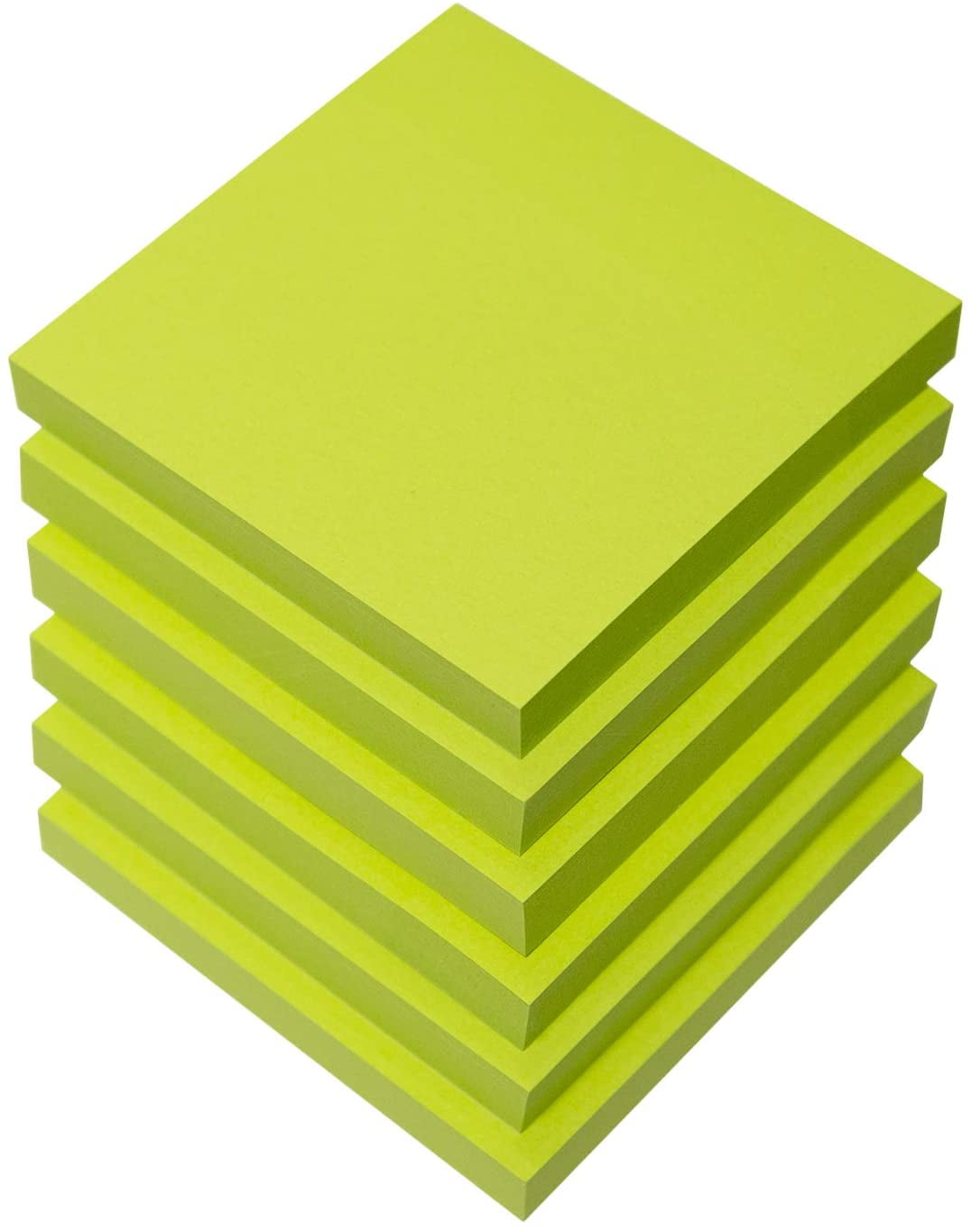 Green Sticky Notes 3×3 Inches, 6 Pads Self-Stick Notes, 100 Sheets/Pad ...