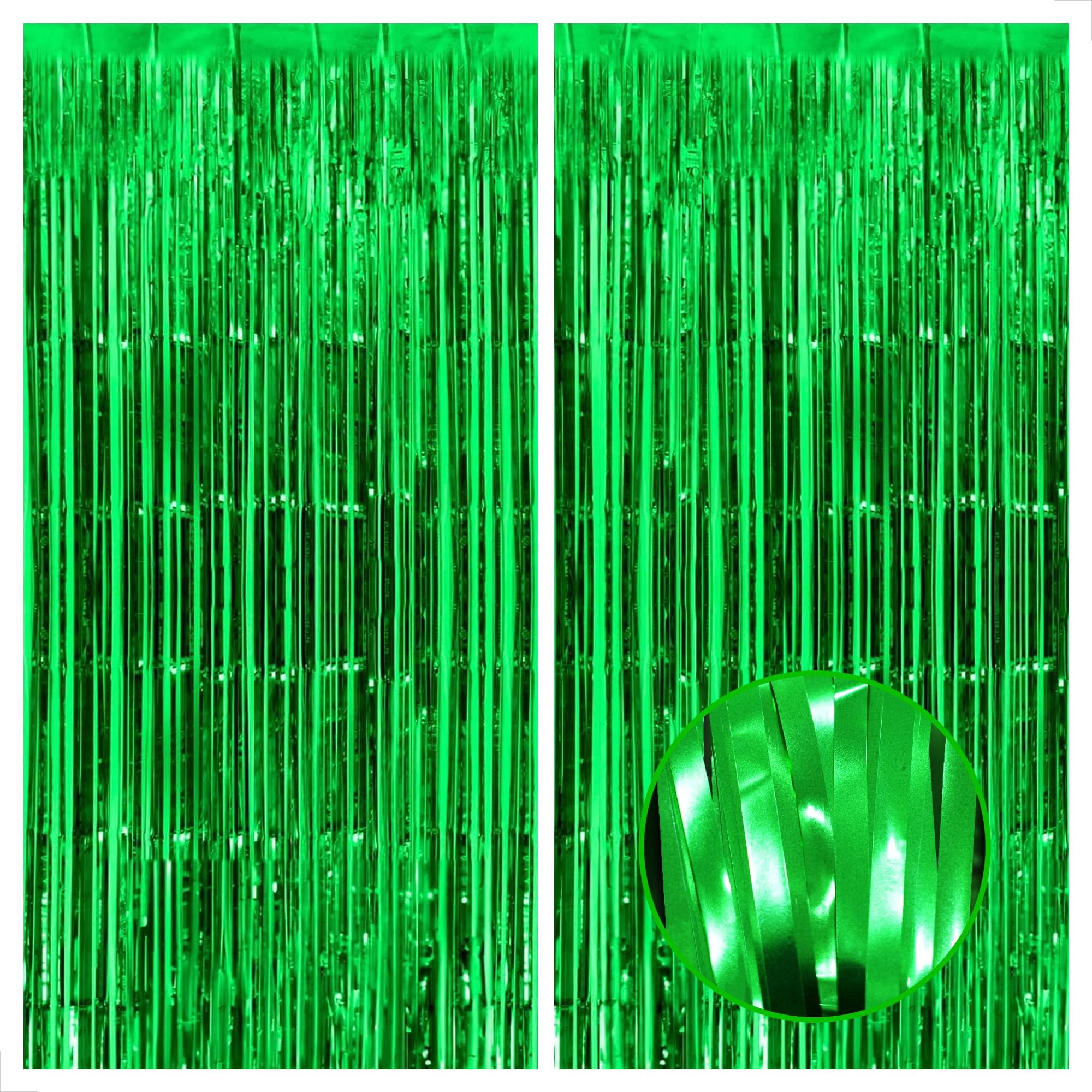 Green Streamers Party Decorations - 2 Pack 3.2 x 6.56 FT - Walmart.com
