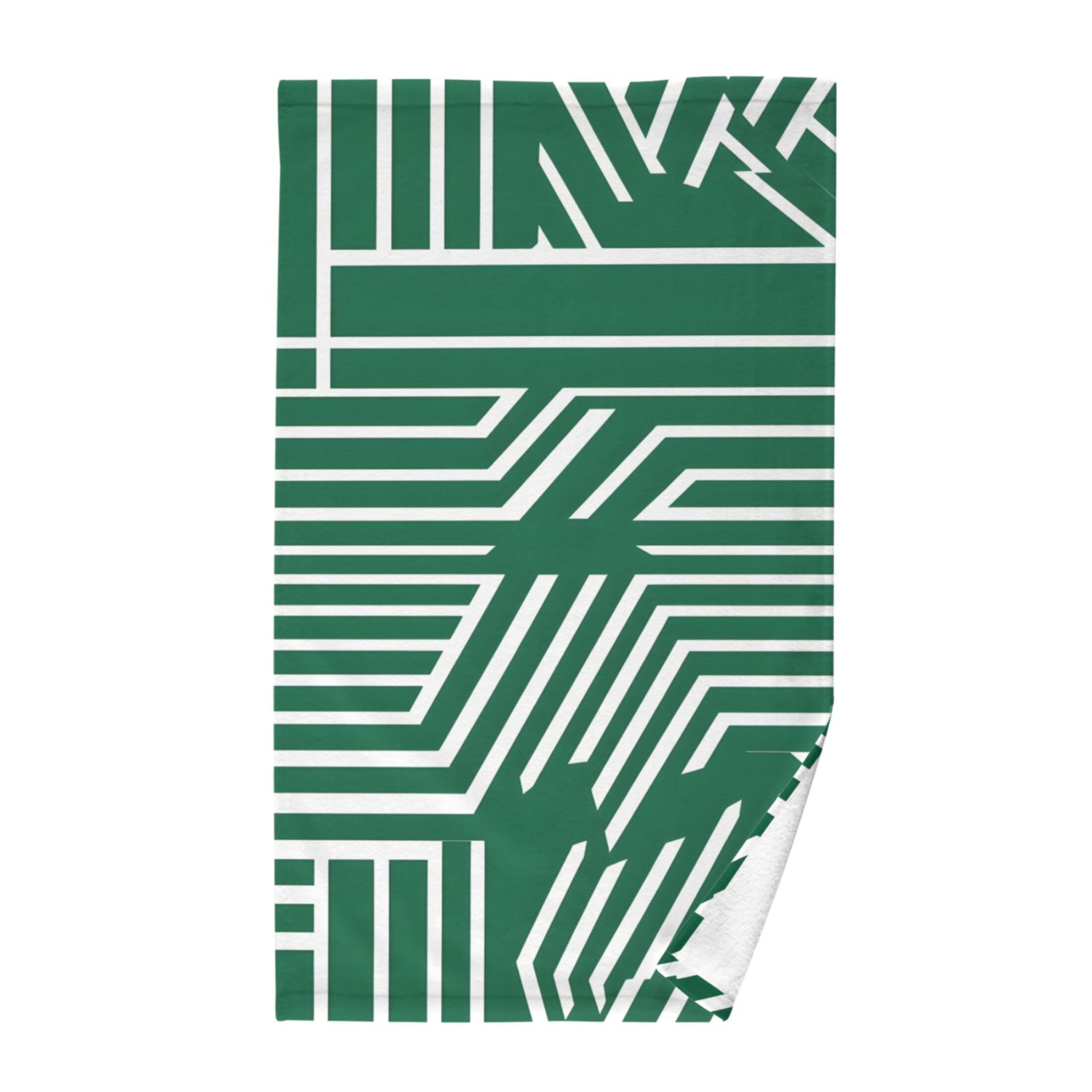 Green Stripe Design Bath Towel 100% Cotton Soft Thick High Absorbency ...