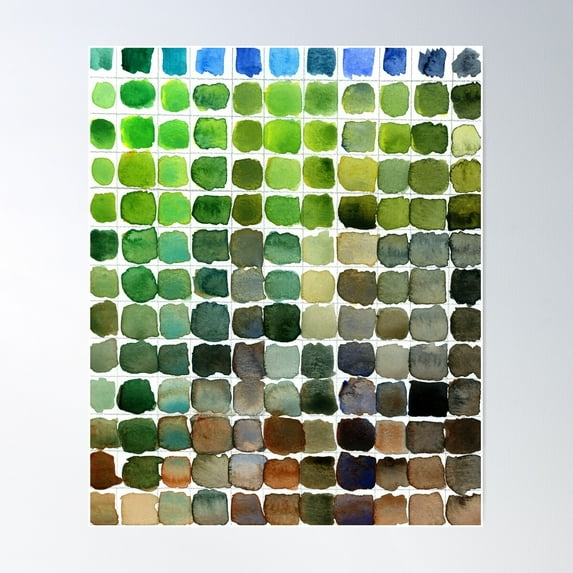 Green Study Poster Wall Art, Modern Wall Decor For Living Room Bedroom ...